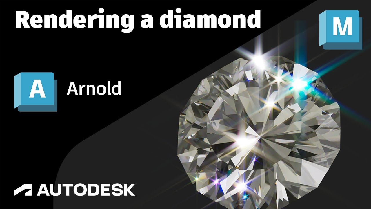 Arnold Tutorial - Rendering a diamond in Maya (Arnold 7.4.4.0)