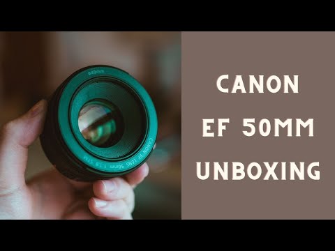 Canon EF 50mm (Nifty Fifty) and Viltrox Adapter Unboxing, New lens for Canon M50.