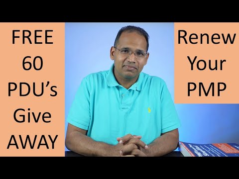Giving Away 60 PDU's to renew your certification