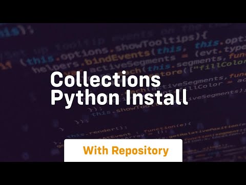 collections python install