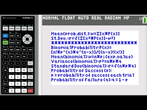 Almost ALL Your Stats Formulas TI84 Calculator Program | STATEQ1 Deep Dive | mcstutoring com