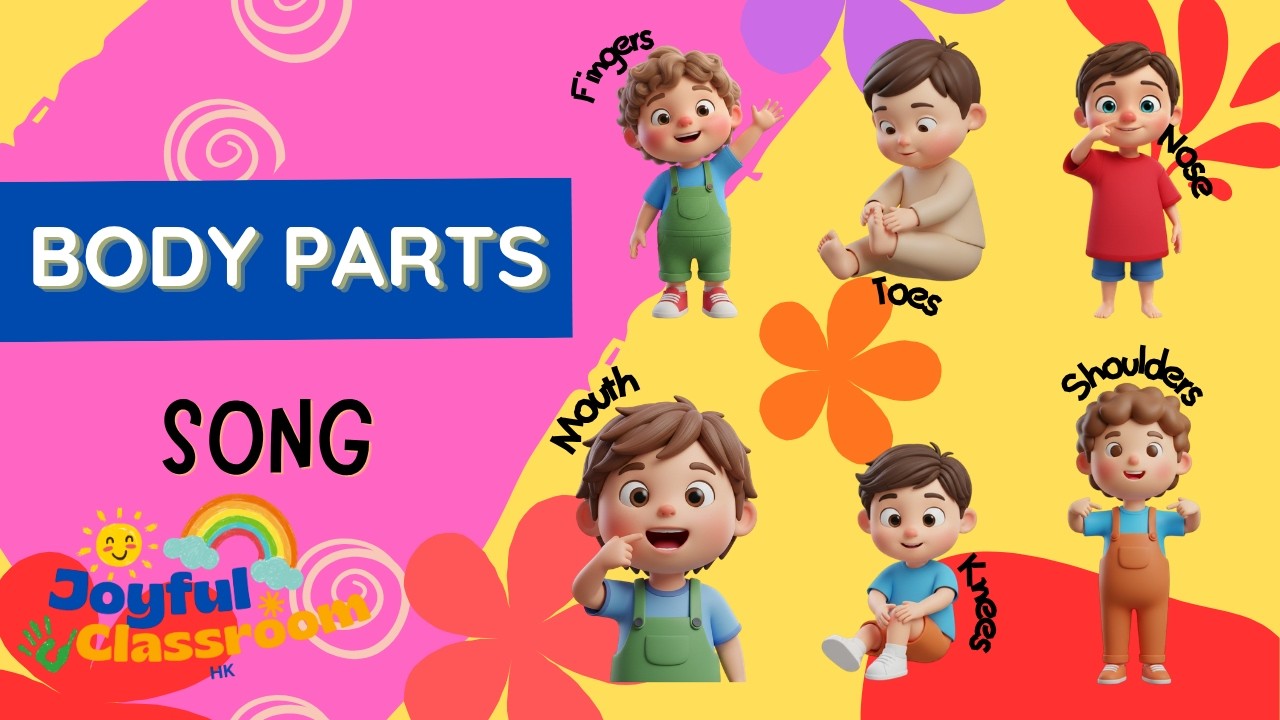 Learn Body Parts Song for Kids|Dance & Learn!Fun & Colorful