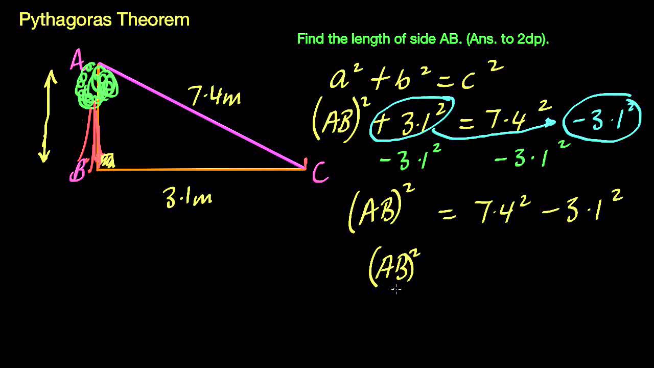Pythagoras - Finding the short side