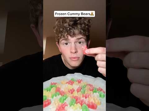 Eating The Viral Frozen Gummy Bears!