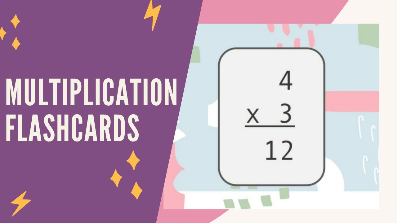 Math Flashcards | Multiplication Facts | Multiply with 3 and 4