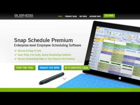 Snap Schedule Premium - Getting Started