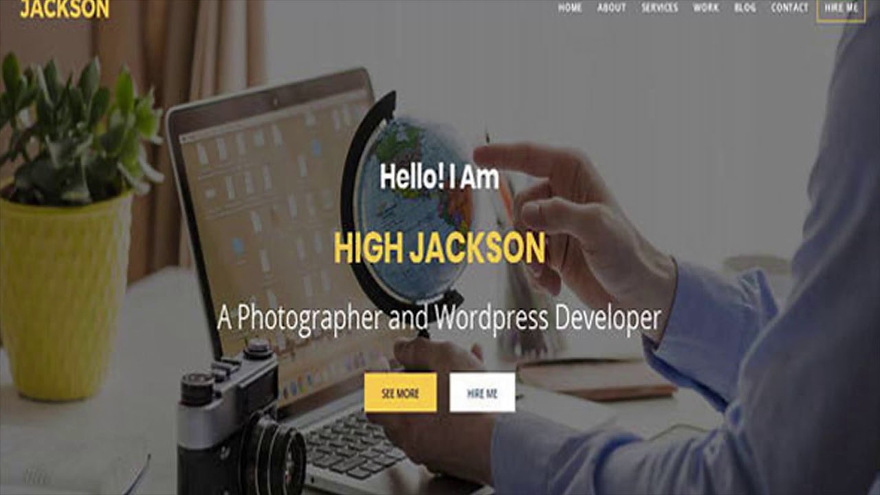 Jackson - One Page Responsive Portfolio Template | Themeforest Website Templates and Themes