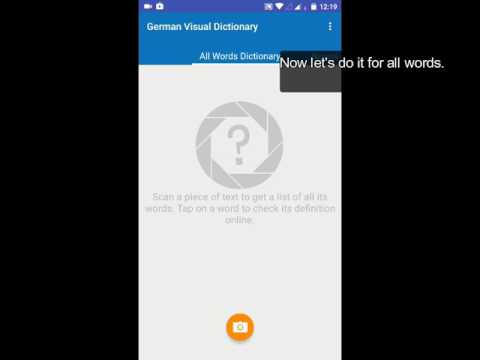 German Visual Dictionary (Android OCR App)