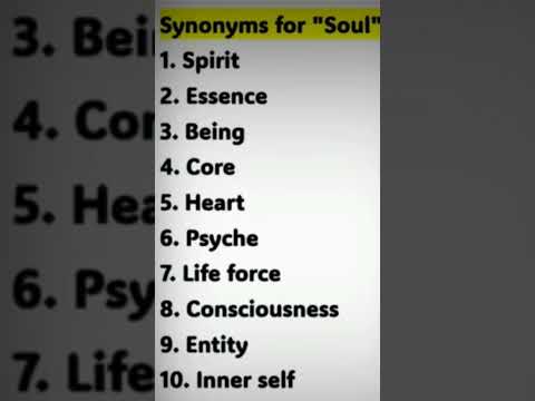 Synonyms for Soul #mostcommonandusefulantonyms