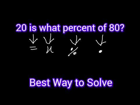 20 is what percent of 80?