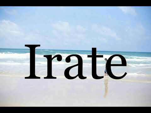 How To Pronounce Irate๐๐๐๐๐๐Pronunciation Of Irate