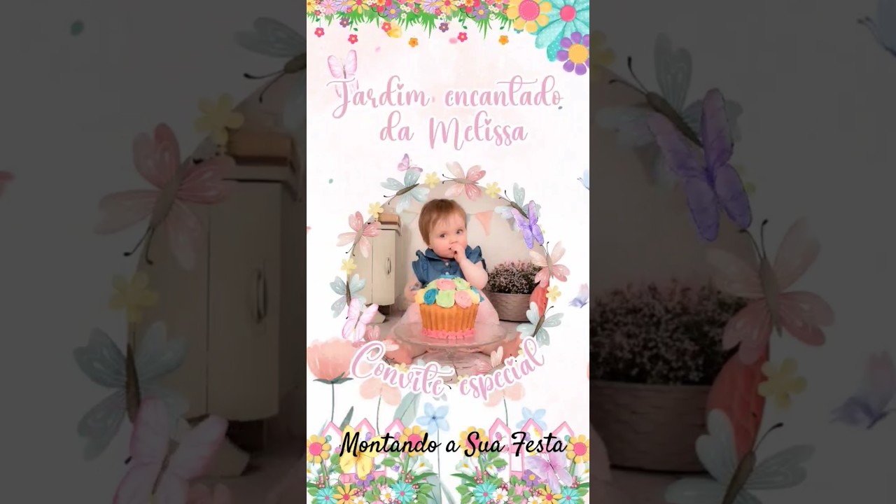 Convite Animado Jardim Encantado #shorts