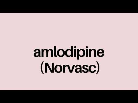 How to pronounce amlodipine