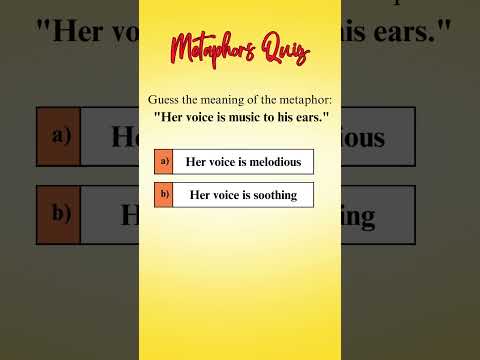 Metaphors Quiz #shorts