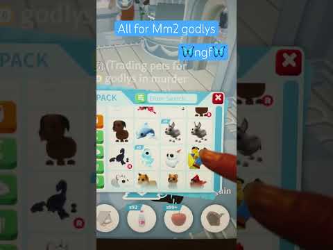 Trading Adopt me pets for murder mystery 2 // godlys #roblox #mm2 #adoptme #murdermystery2 #proof
