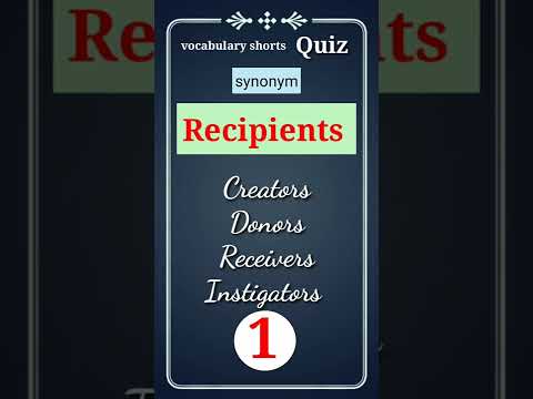 word- recipients, hindi meaning with synonym | #learnenglish #spkoenenglish #vocabulary #shorts