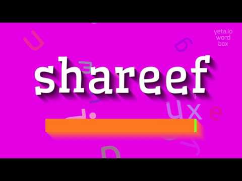 How to say "shareef"! (High Quality Voices)