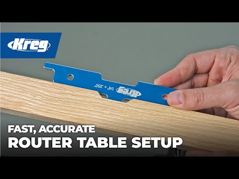 Fast, Accurate Router Table Setup | Kreg Precision Router Table Setup Bars
