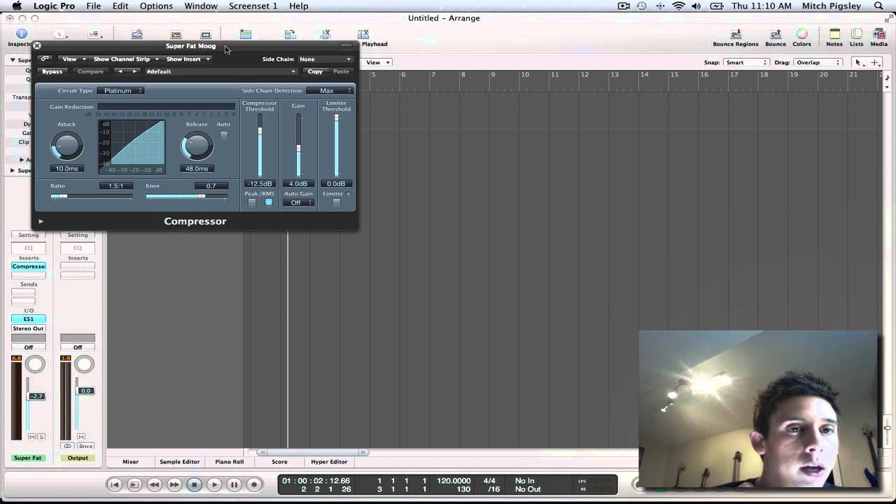Logic Pro 9 Tutorial - Deadmau5 Style Compression Sidechaining