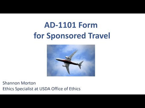 Form AD-1101 Tutorial