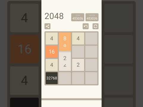 2048 Game Max Score Trying 32768