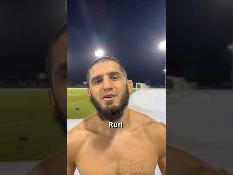 βWhen gazelle wake up - runβ - Islam Makhachev trains in Dubai ahead of #UFC294
