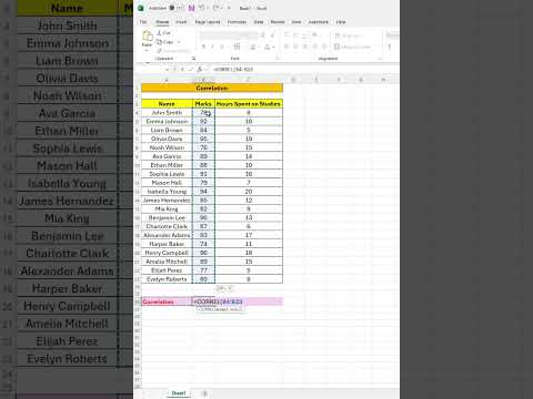 How to Calculate Correlation in Excel | Step-by-Step Guide