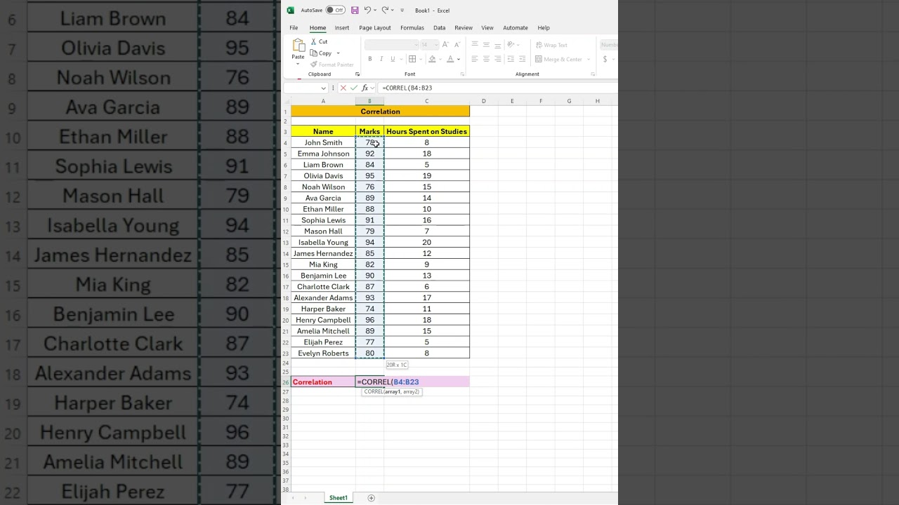 How to Calculate Correlation in Excel | Step-by-Step Guide