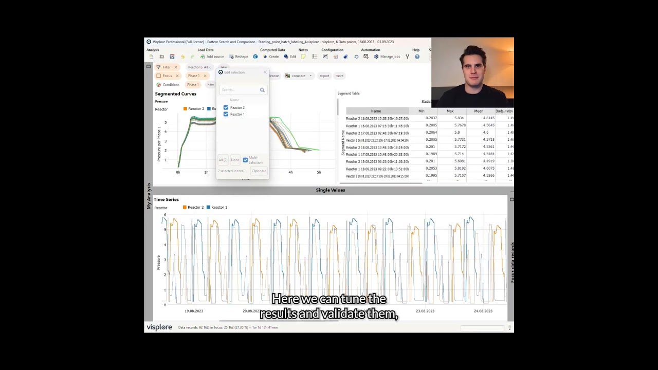How to automatically label batch process steps for faster analysis | Visplore Tutorial