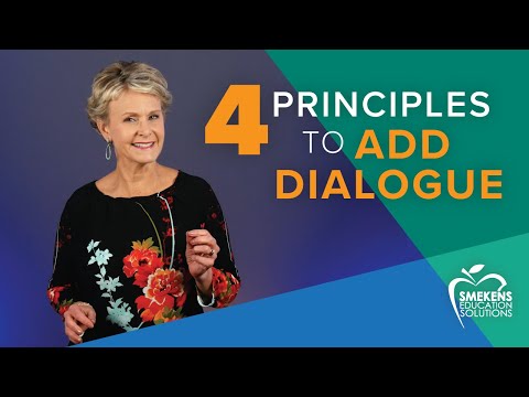Follow 4 principles to add character dialogue to a story