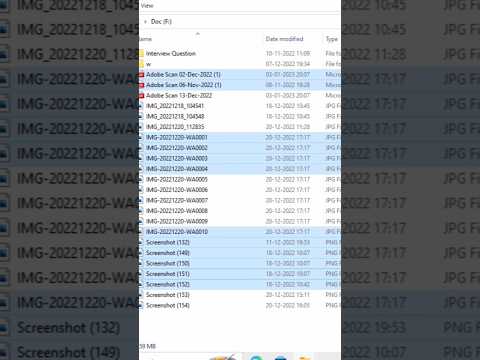 how to select multiple files in laptop without mouse