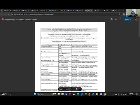 CODAP Tutorial, Part 02 - County Health Rankings data