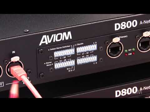 Aviom D800-DANTE Rackmount Personal Audio Mixer A-Net | Reverb