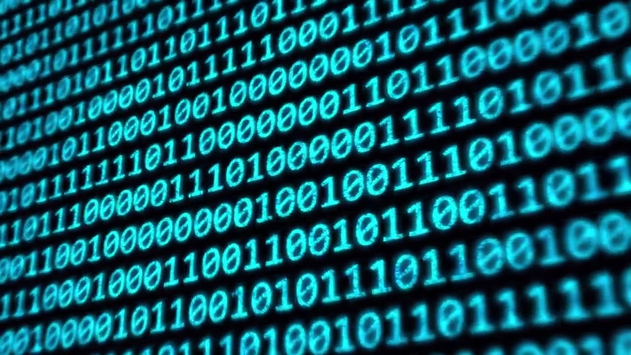 Live Wallpaper Blue Tech Binary Code