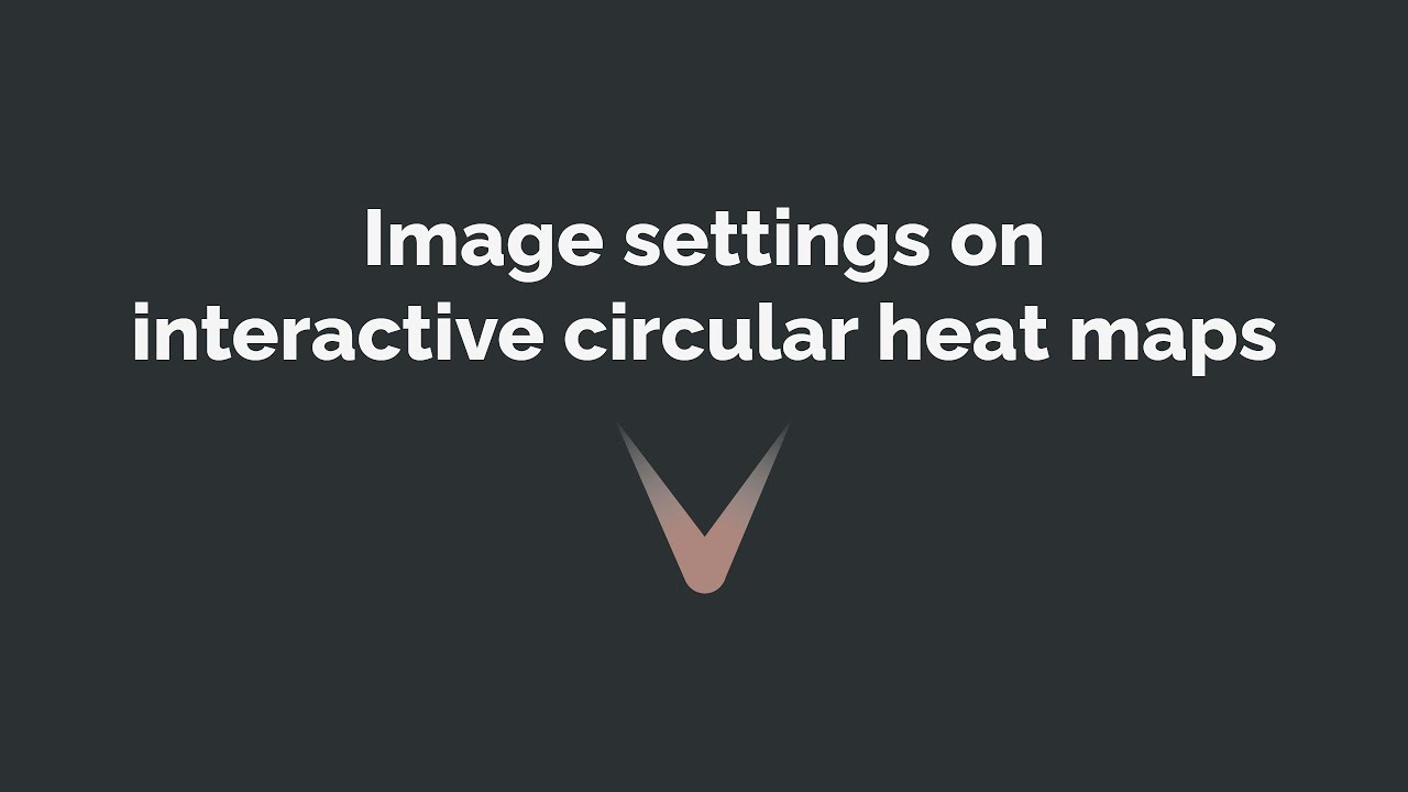 Image settings on interactive circular heat maps