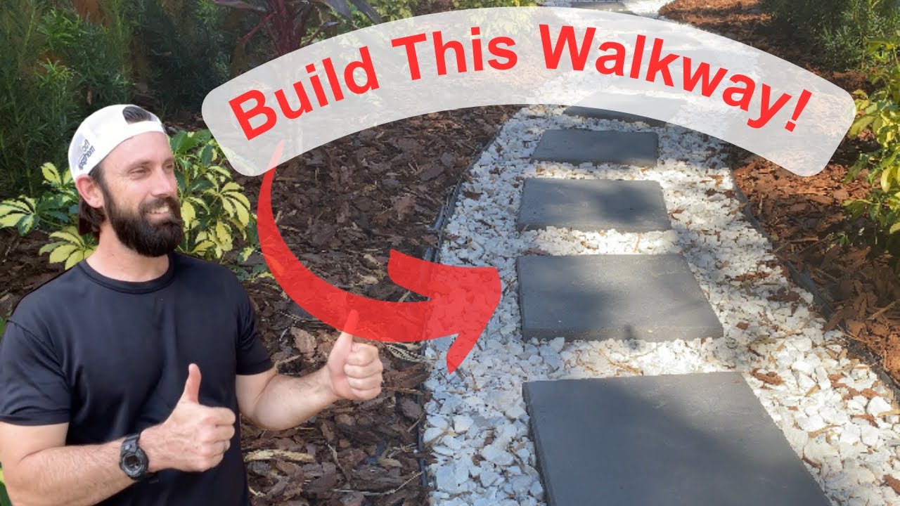 Build a Step Stone Walkway | DIY Stepping Stones Pathway | Yard Transformation Pt. III