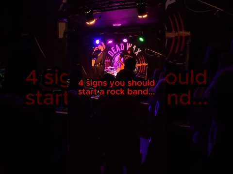 4 signs you should start a rock band… #band #musician #rockband #funny #musicians #guitarist