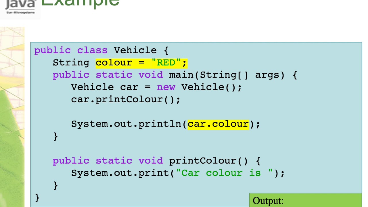 Topic 6 Class Object Part 1 (1/6)