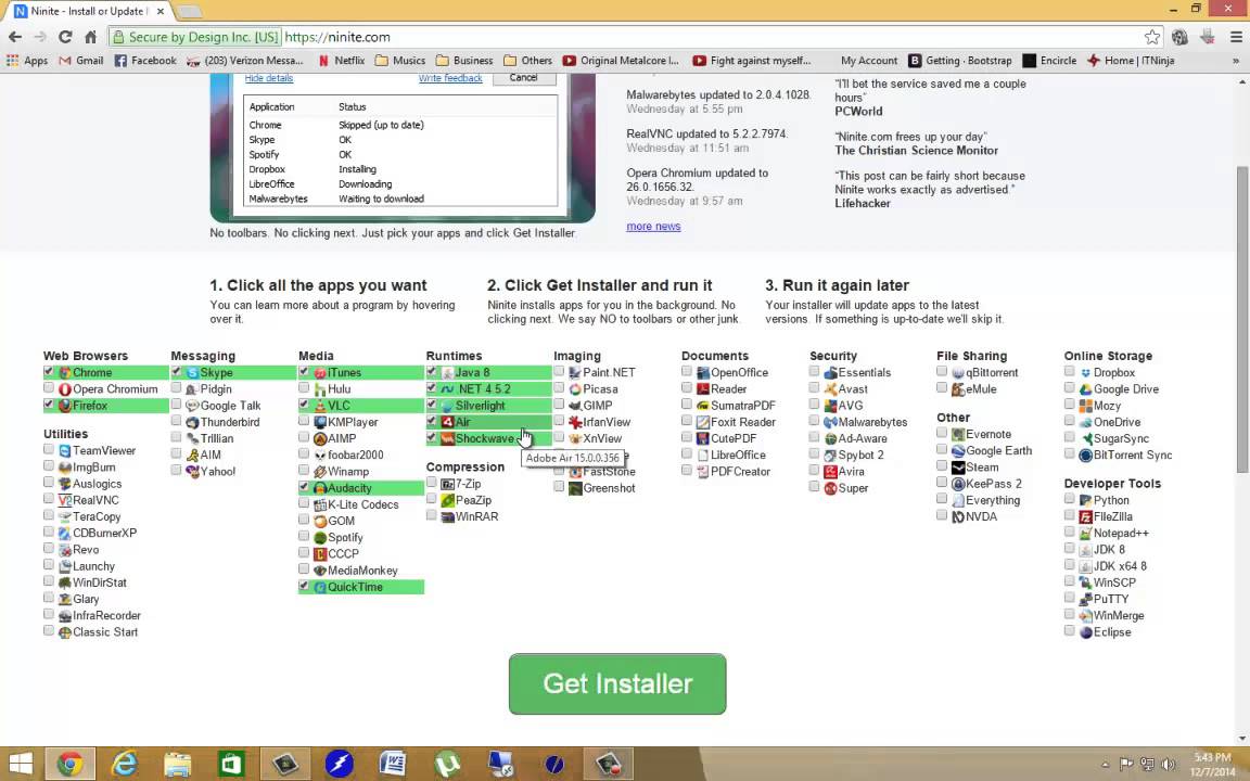 Installing Computer Essential Programs