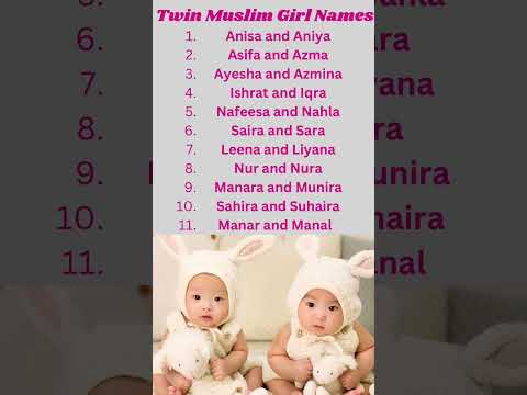Twin Muslim Names for Girls ๐ง #shorts #babynames