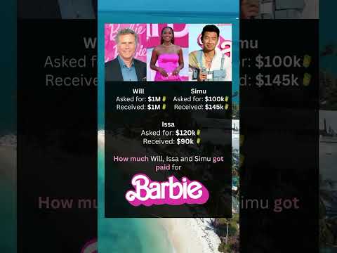 🌟 Hollywood's Biggest Payday Revealed: Barbie Movie Stars' Shocking Salaries! 💰🎬 #barbie