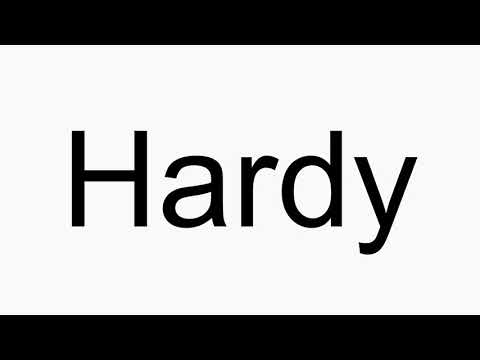 How to pronounce Hardy