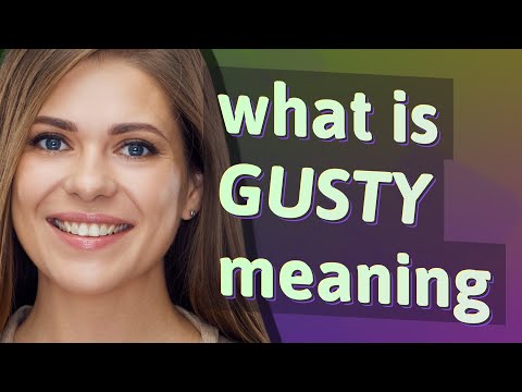 Gusty | meaning of Gusty