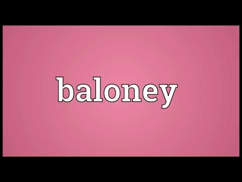 baloney meaning in English