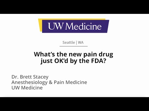 What’s the new pain drug just OK’d by the FDA?