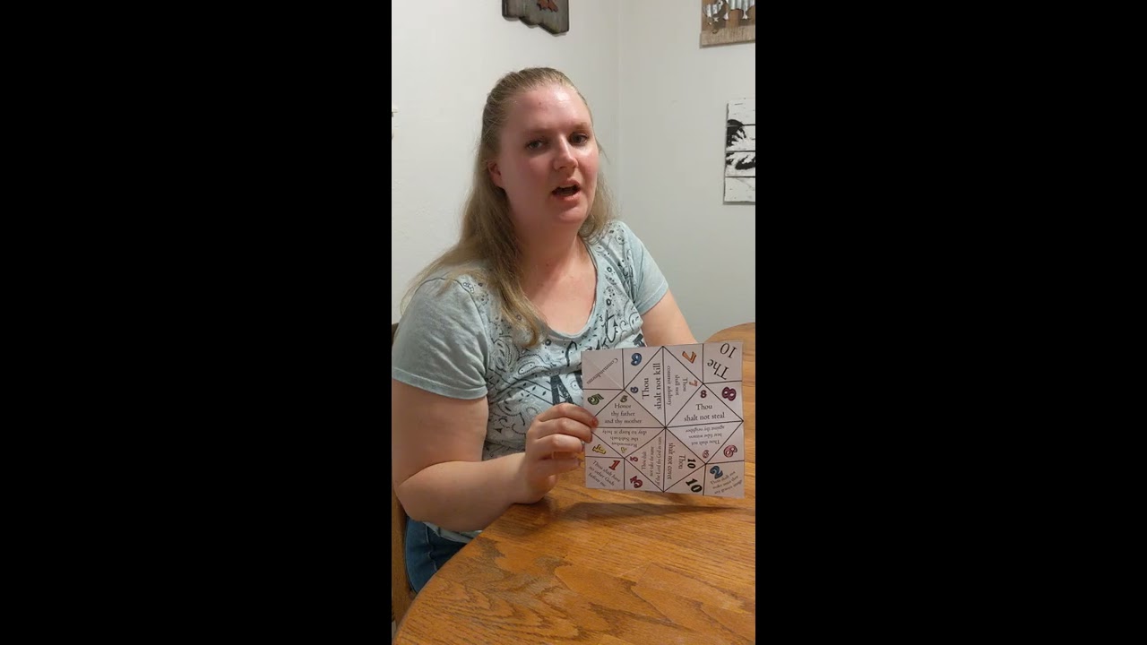 10 Commandments Craft Tutorial - July 26, 2020