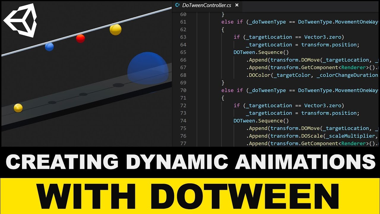 Creating Dynamic animations with DOTween for Unity3d