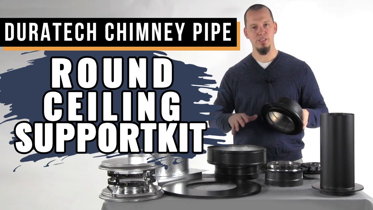 DuraTech Chimney Pipe - Round Ceiling Support Kit