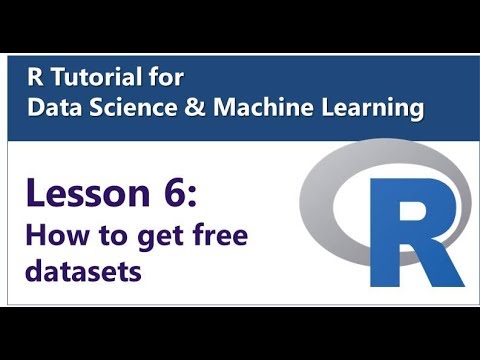 Lesson 6 - How to get free Datasets