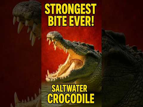 The Strongest Bite Force on Earth: Saltwater Crocodile!